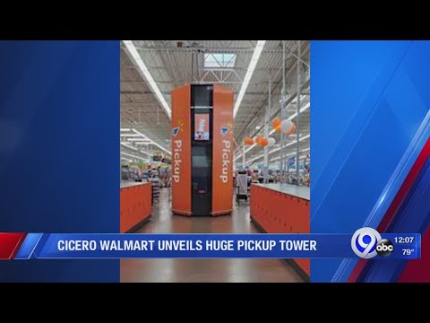 Cicero Walmart has new package pickup tower