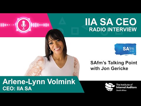 The Future of Internal Auditing in South Africa | Arlene-Lynn Volmink on SAfm with Jon Gericke