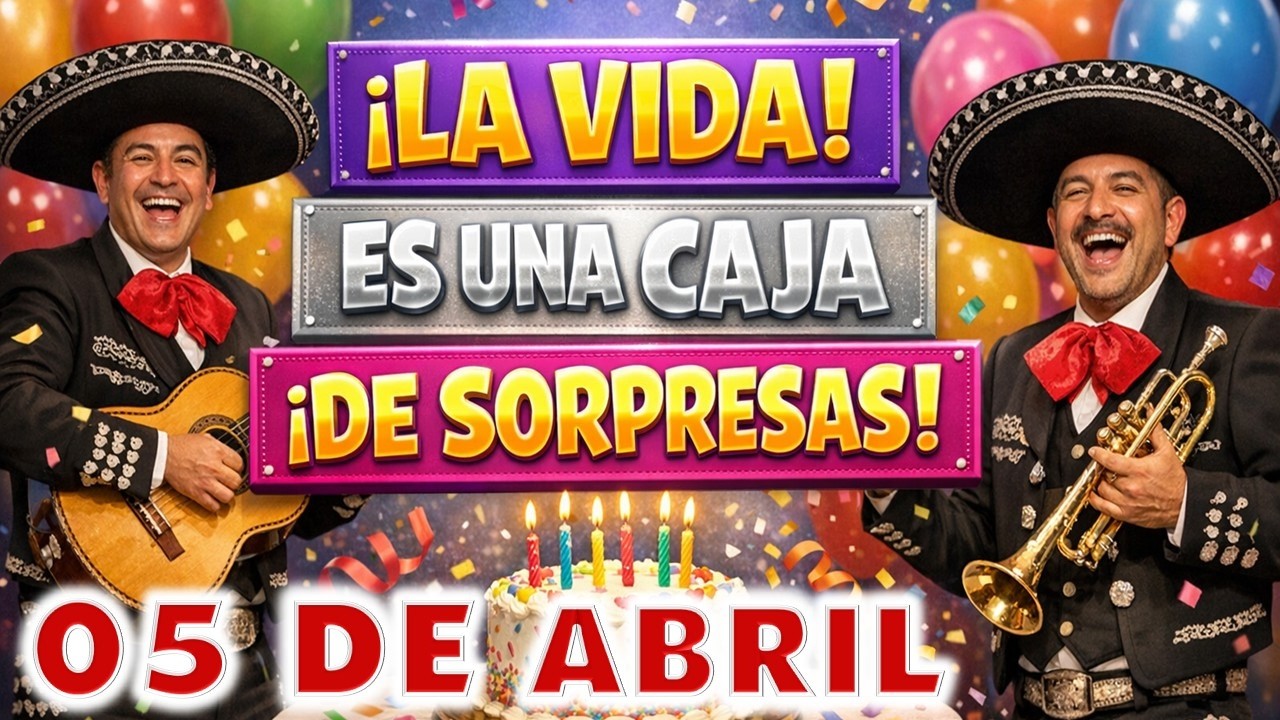 LA VIDA ES UNA CAJA DE SORPRESAS🎉🎶🎈QUE LOS CUMPLA FELIZ. 🎂🎵🎁SÁBADO 04 DE ABRIL DE 2026. #sábado04
