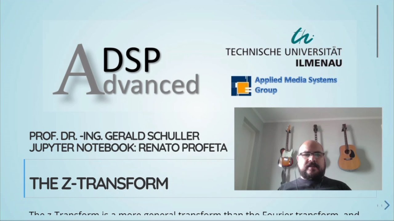 Advanced Digital Signal Processing using Python - 07a The z-Transform