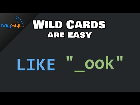 MySQL wild cards are easy