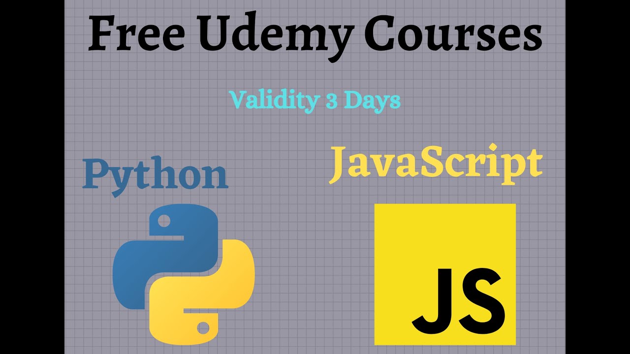 Free Certification Course on Python & Javascript from Udemy