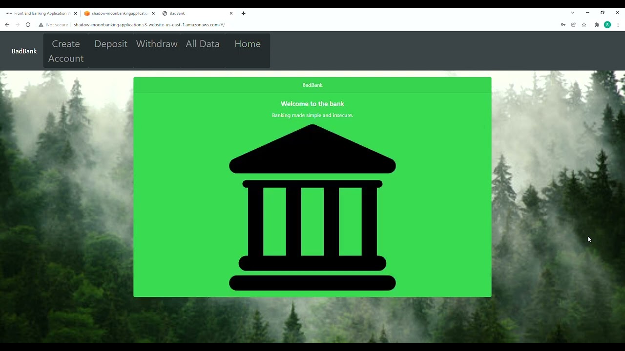 BadBank  React App