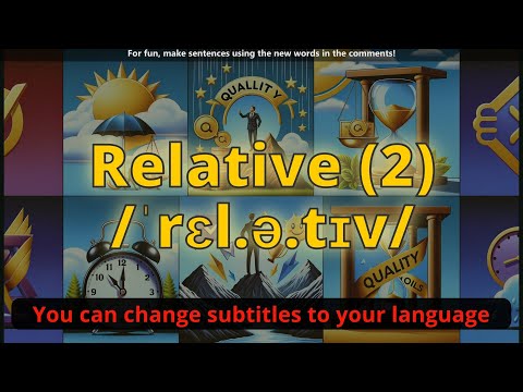 Relative meaning (2) with 5 examples