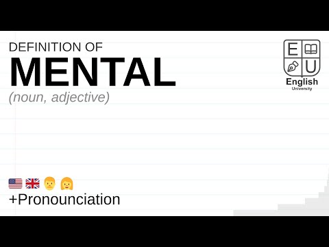 MENTAL meaning, definition & pronunciation | What is MENTAL? | How to say MENTAL