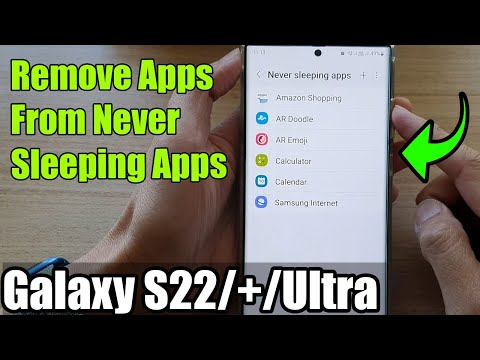 Galaxy S22/S22+/Ultra: How to Remove Apps From Never Sleeping Apps