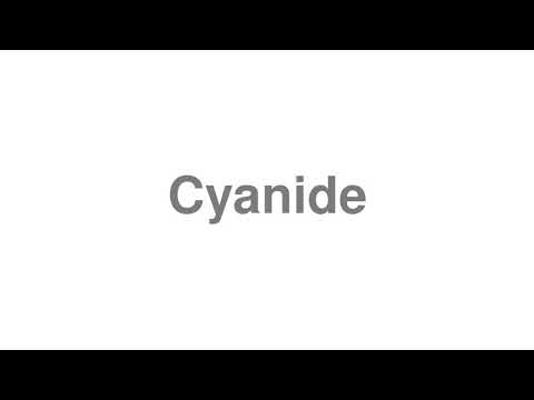 How to Pronounce "Cyanide"
