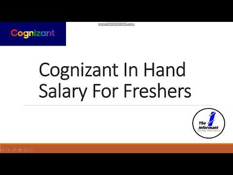 Cognizant In-Hand Salary for Freshers | Cognizant CTC Breakup |