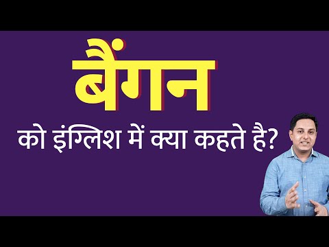 बैंगन को इंग्लिश में क्या कहते हैं ? baigan ko English mein kya kahate hain | Spoken English classes