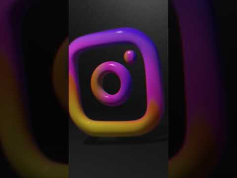 Creating Instagram 3D Icon inside #blender3d