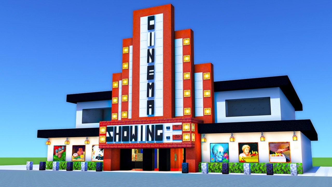 How To Make a Cinema In Minecraft | Including The Interior - Minecraft ...