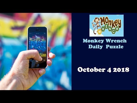 Monkey Wrench Daily Puzzle Answers October 4 2018