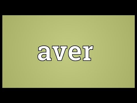 Aver Meaning
