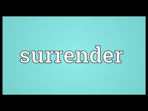 Surrender Meaning