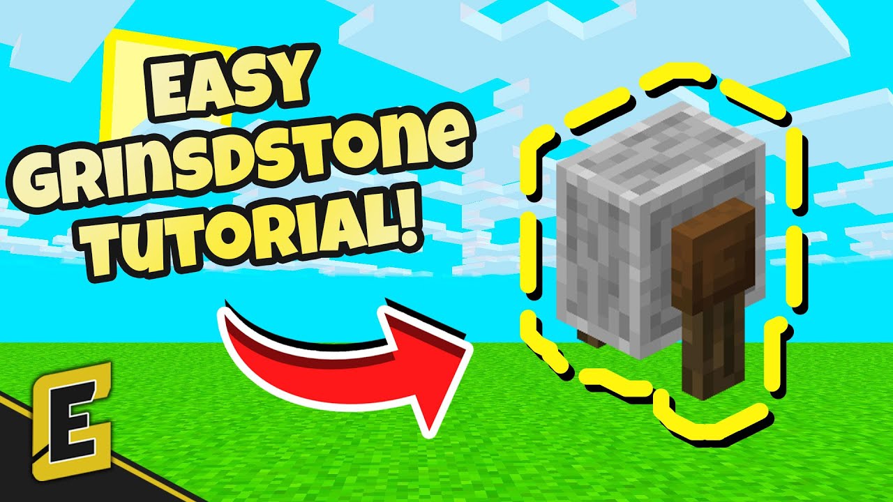 How to EASILY make a Grindstone (SUPER QUICK MINECRAFT TUTORIAL)