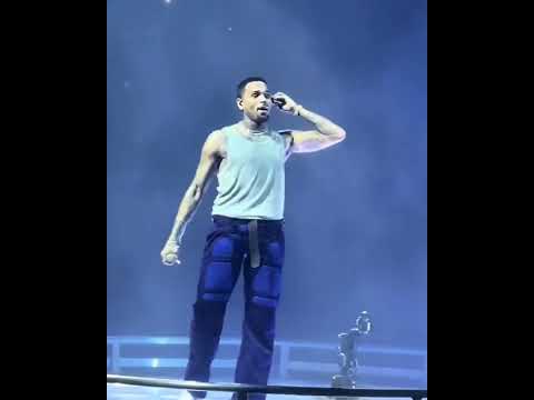 Chris Brown performing #idgaf at Dickies Arena in Fort Worth, TX.