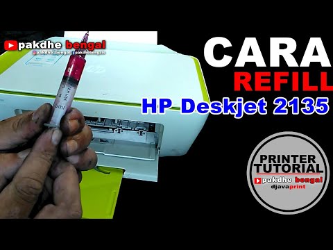 CARA REFILL Catridge HP deskjet ink advantage 2135, cara refill catridge hp 680