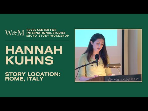 Hannah Kuhns '24: Rome, Italy (2024 Workshop)