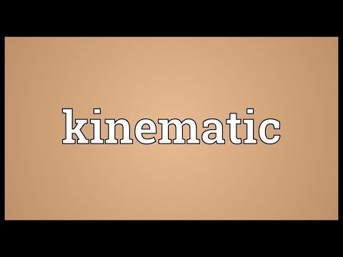 Kinematic Meaning