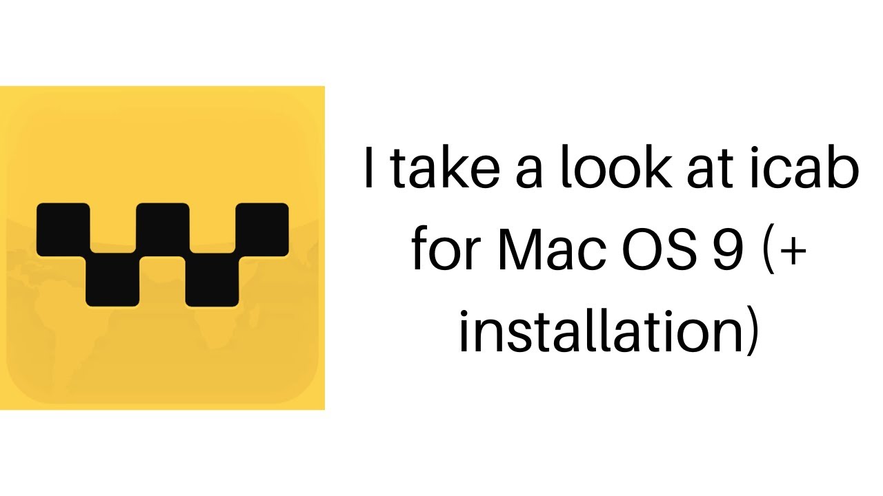 I take a look at icab for Mac OS 9 (+ installation)