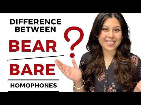 What is the difference between BEAR & BARE?