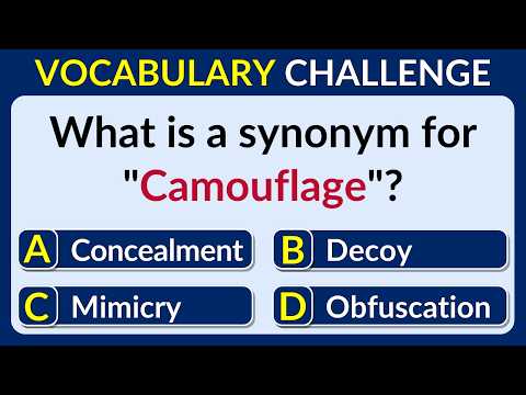 How Strong Is Your Vocabulary? Can You Score 35/35? 97% Cannot! Synonym Quiz. #challenge 07