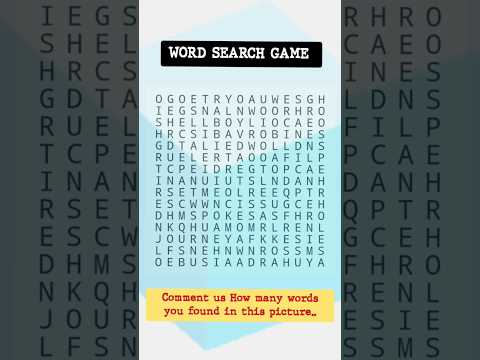 🔎 Amazing word search game for you #words #search #puzzles #wordsearch #find