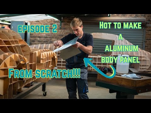 Part 1 How to make a panel from scratch- Lindner-Nöcker,start of a allu racecar! #diy #coachbuilt