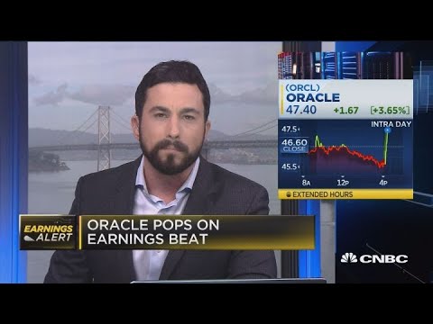 Oracle climbs on earnings beat