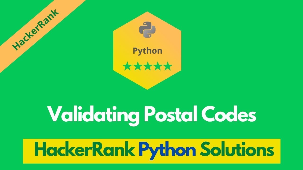 HackerRank Validating Postal Codes problem solution in Python | Python problems solutions