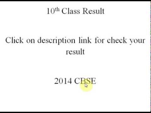CBSE Class 10th result 2014 has been declared 20 may 2014