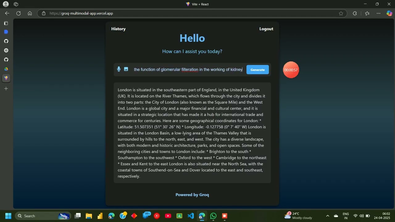AI Chatbot Built with React, Python, & Groq | Full Demo