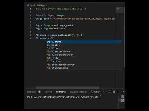 Python Tutorial: Converting PNG to JPG Image Format