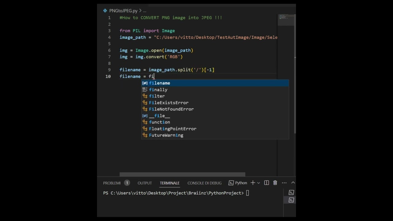 Python Tutorial: Converting PNG to JPG Image Format