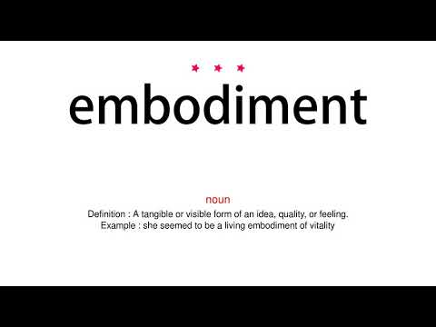 How to pronounce embodiment - Vocab Today