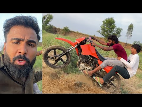 Testing modified dirt bike 😲 Daku Rx100