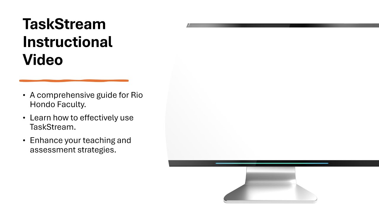 TaskStream Instructional Video