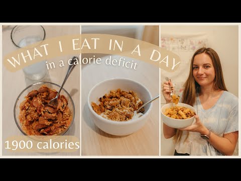 WHAT I EAT IN A DAY IN A CALORIE DEFICIT // 1900 CALORIES