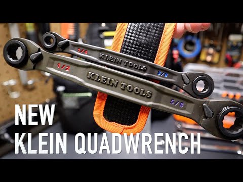 NEW Klein Tools Ratcheting Quadwrench Set - 68216