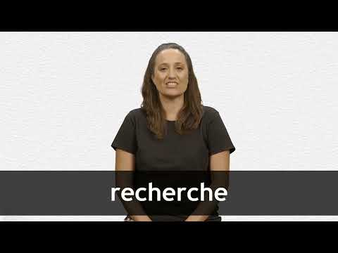 English Translation of “RECHERCHE” | Collins French-English Dictionary