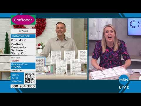 Crafter's Companion Sentiment Stamp Kit
