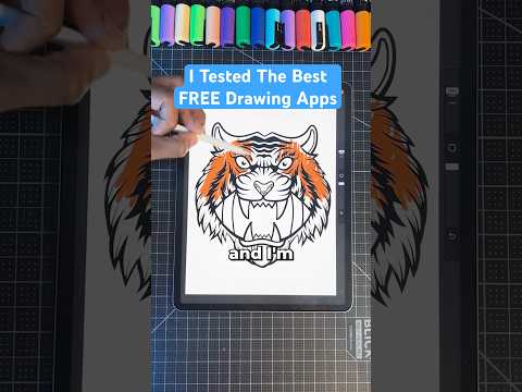 I Tried the Best FREE Drawing Apps! ???? #art #shorts #drawing