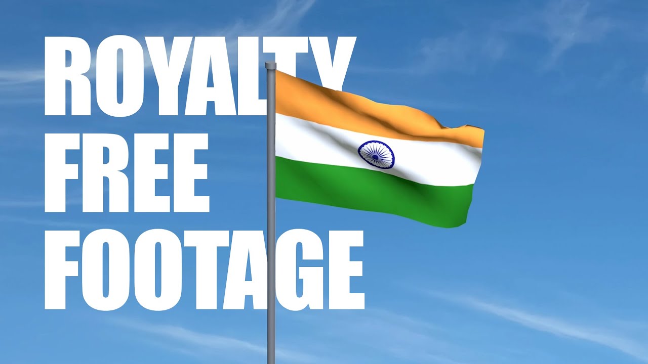 Waving Indian Flag Royalty Free Footage | Independence Day 2023 India Flag