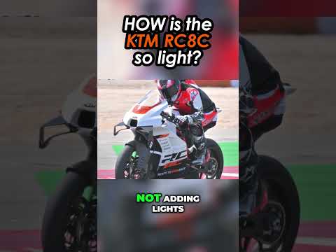 HOW Is The KTM RC8c So LIGHT?! #shorts #motorcycle #ktm #rc8c #bikelife