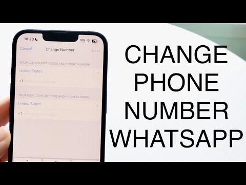 How To Change Number On WhatsApp! (2023)