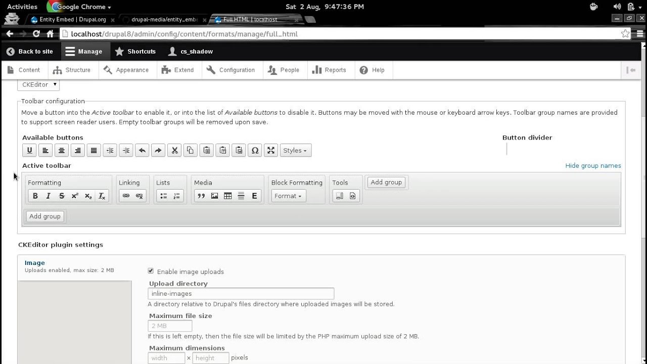 Introducing Entity Embed module for Drupal 8