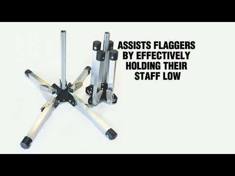 Flagger Friend, Traffic Flagger Assist Stand for Stop Slow Paddles #flaggers