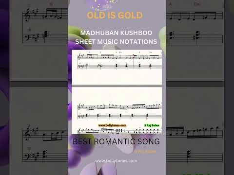 MADHUBAN KUSHBOO | PIANO | SHEET MUSIC | RAJ BALAN