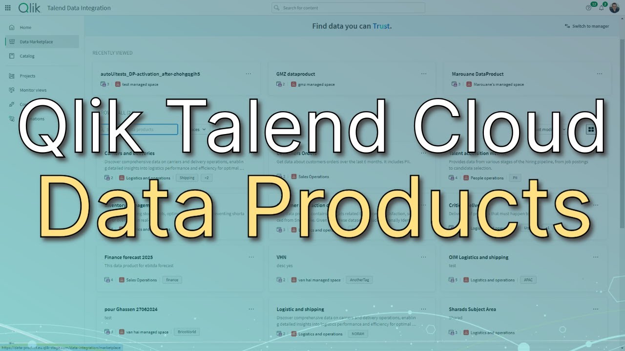 Introducing Qlik Talend Cloud - Data products - SaaS in 60
