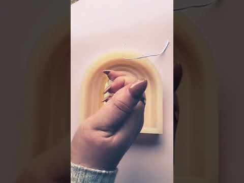 Making a candle with a silicone mold in the shape of a rainbow ππ #candy #art #shorts